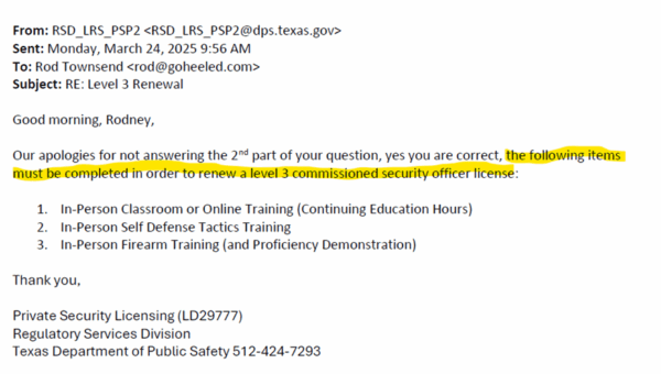 Level 3 Commissioned Security Guard RENEWAL - GoHeeled.com